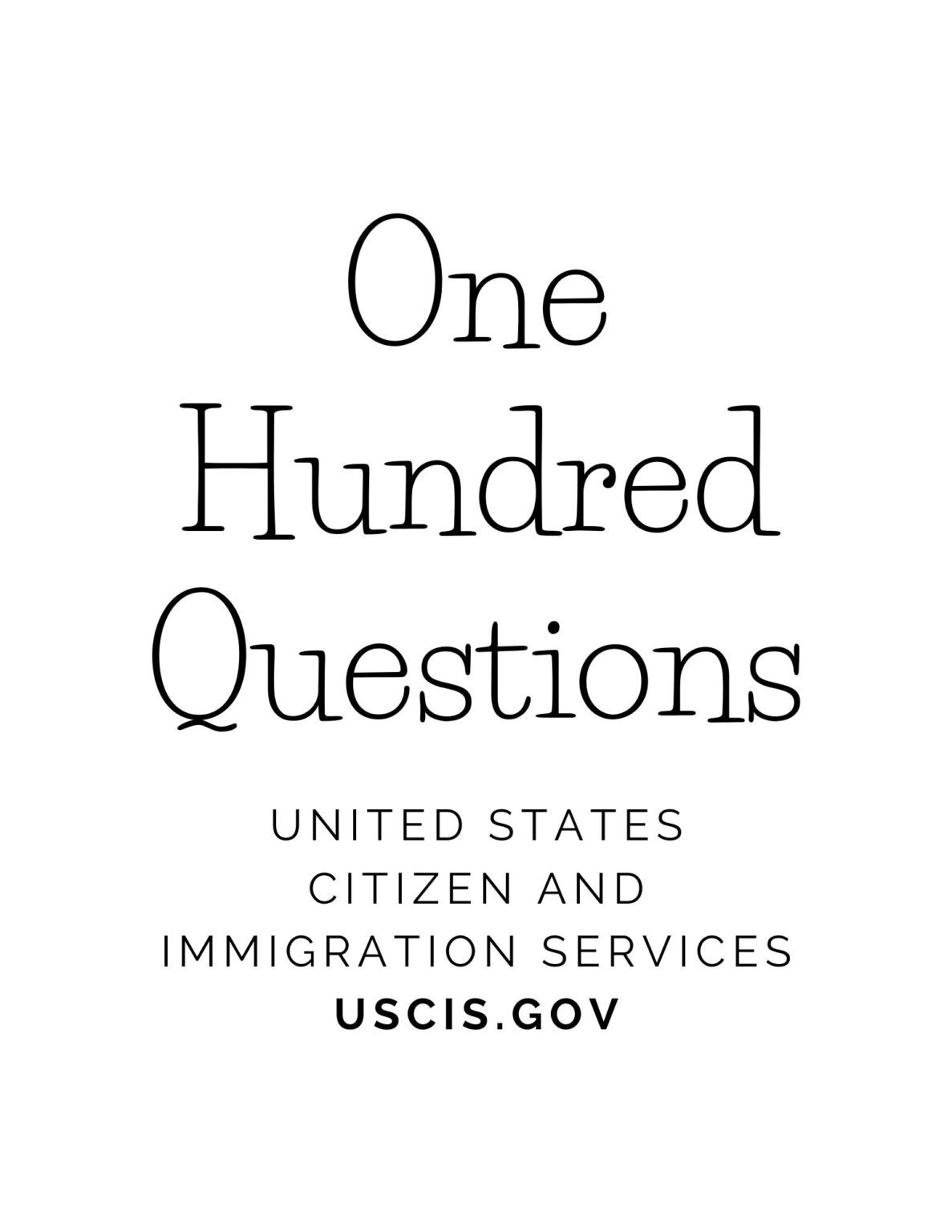 One Hundred Questions – Curriculumoptions.org
